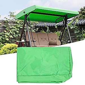 Ymiko Waterproof Porch Swing Top Cover Patio Swing Canopy Replacement Cover 75.2x47.2 in/191x120 cm