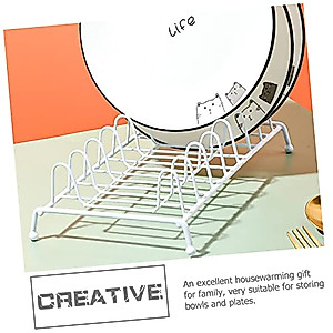 Cabilock 2pcs Dish Rack Pan Holder Desktop Stand Sink Dish Rack Dish Strainer Dishes Organizer Rack Plate Storage Rack Dish Holder Dish Stand Iron Draining Plate Stand Tableware Countertop
