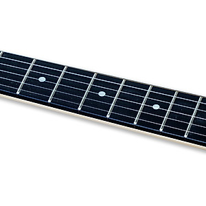 Gstyle Left-handed 6 String Electric Guitar Maple Neck Burl poplar top Okoume Body, YGES-60L-BP