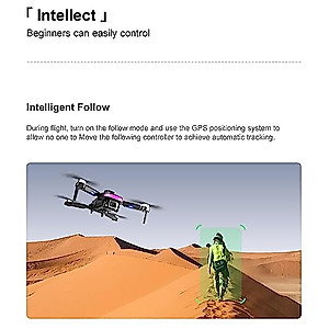 D8PRO UAV Dual Camera for Adults FPV Live Video RC Quadcopter Helicopter for Beginners Kids Toys Gifts ，Aerial Photography Quadcopter Brushless Radio-controlled Aircraft,Foldable RC Quadcopter (Gray)