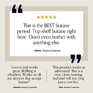 Colibri Premium Butane Fuel Refill for Lighters, Butane Torch Replacement Canisters, 99.999% Pure Butane Refill Fluid for Lighters, 90ml (3.04fl oz) Cans, Pack of 12