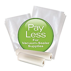 Hamilton Beach Vacuum Sealer, (3-Pack) 11 in x 16 ft Rolls for NutriFresh, FoodSaver & Other Heat-Seal Systems (78321)