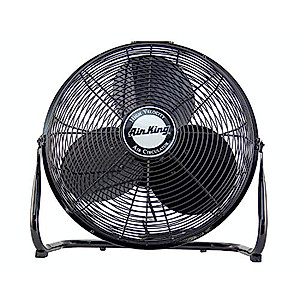 Air King 3 Speed 1/6 HP 120 Volt 20 Inch Enclosed Pivoting Floor Fan 9220
