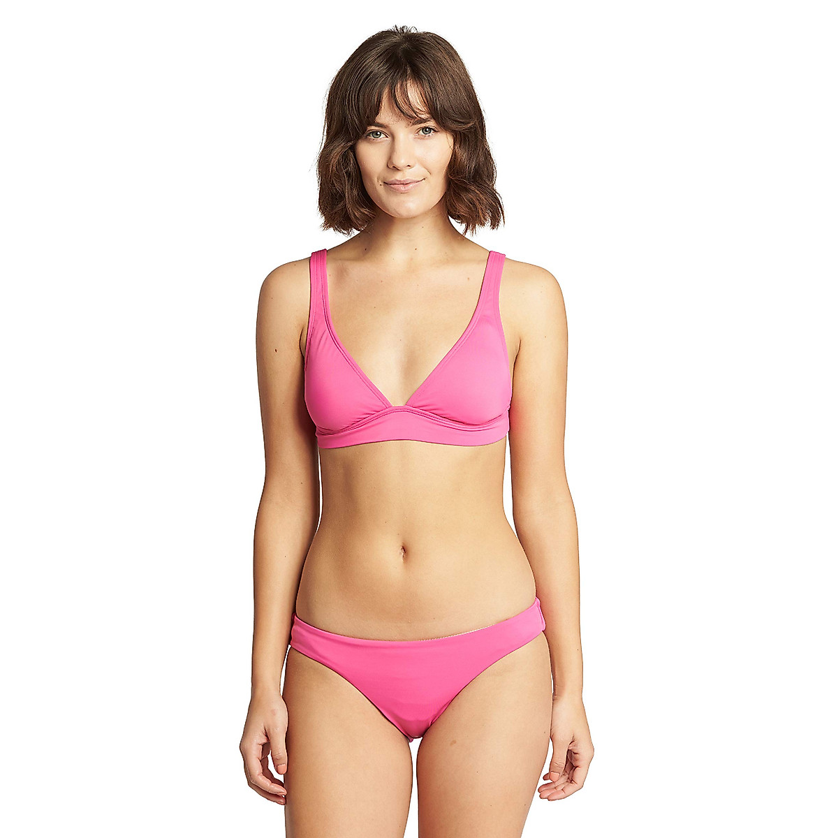 Billabong womens Aloha Banded Tri Bikini Top, Shaka Pink, Medium US