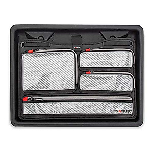 Nanuk 950 Waterproof Hard Case with Wheels and Padded Divider - Black & Lid Organizer for 950 Case (950-LIDO)