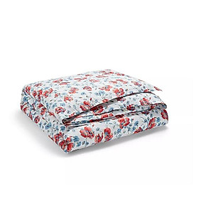Lauren Ralph Lauren Kylah Blue Red Floral King 3 pc Duvet Cover Set Shams