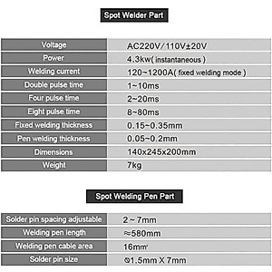 Battery Welding Machine, 0.35mm Automatic Induction Pulse Spot Welder,Portable Pulse Welding Machine for Battery Pack, Battery Spot Welder and Soldering Station