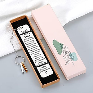 Through Thick and Thin Best Friend Gift, Bookmark for Friend Book Lovers, Friendship Gift for Women Friends, Birthday Graduation Gifts for Her Him, Sentimental Gift for Girlfriend Boyfriend Gift Ideas