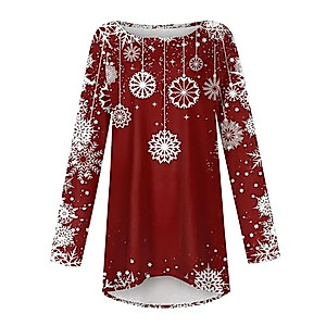 Womens Fall Fashion 2023 Plus Size Fashion Womens Plus Size Clothing Ropa de invierno para Mujer Pink Shirt Plus Size Shirts Bride Sweatshirt Women's Pullover Sweaters（6-Deep Red,3X-Large）
