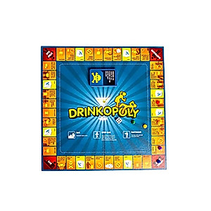 Drinkopoly Party-Game | Fun Drinking-Game for-Game Night | Hilarious Social and Interactive-Board-Game for Adults | Ages 21+ | 1-6 Players | Average Playtime 60 Minutes
