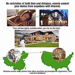 eMylo Smart WiFi Light Switch Wireless Relay Switch Module Remote Control Home Automation Timers Compatible with Alexa Echo Google Home iPhone Android App 2 Packs