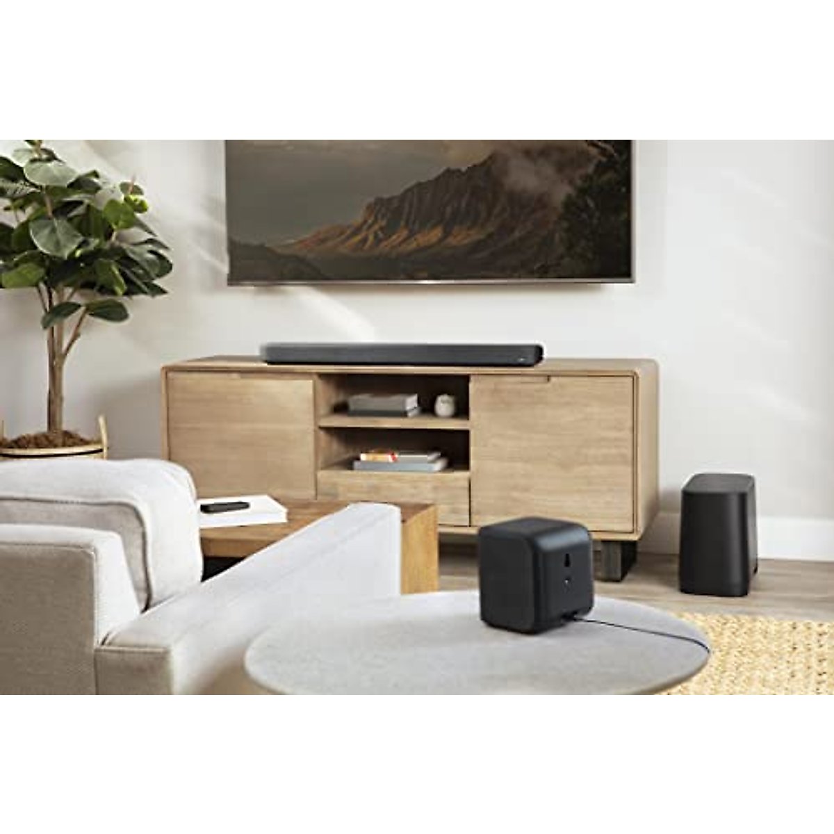 Polk True Surround III 5.1 Channel Wireless Surround Sound System, Includes Sound Bar, L & R Rear Surrounds and 7'' Subwoofer, Dolby Digital Decoding, Built-in Bluetooth, Easy Setup, Black
