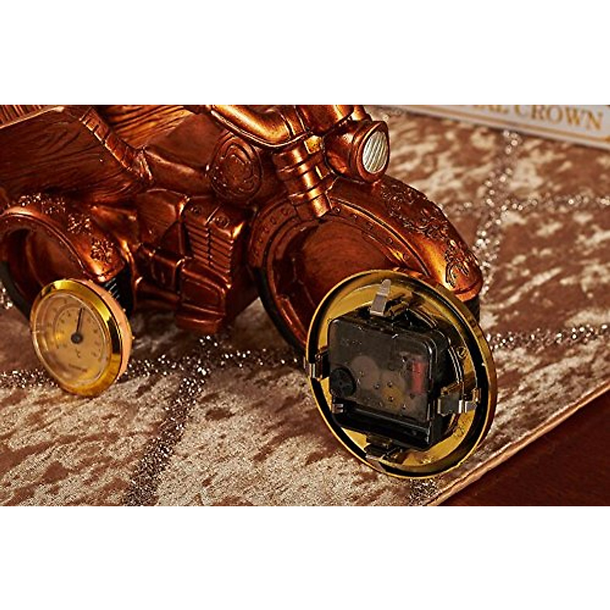 Wine Rack Stylish Simplicity Resin Crafts European Motorcycle Clock Wine Cooler Decorative Ornaments, PIBM