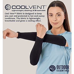OutdoorEssentials UV Sun Protection Arm Sleeves - Compression Arm Sleeve, UV Arm Sleeves for Men,Women - Sports Cooling Sleeves, Baseball, Golf