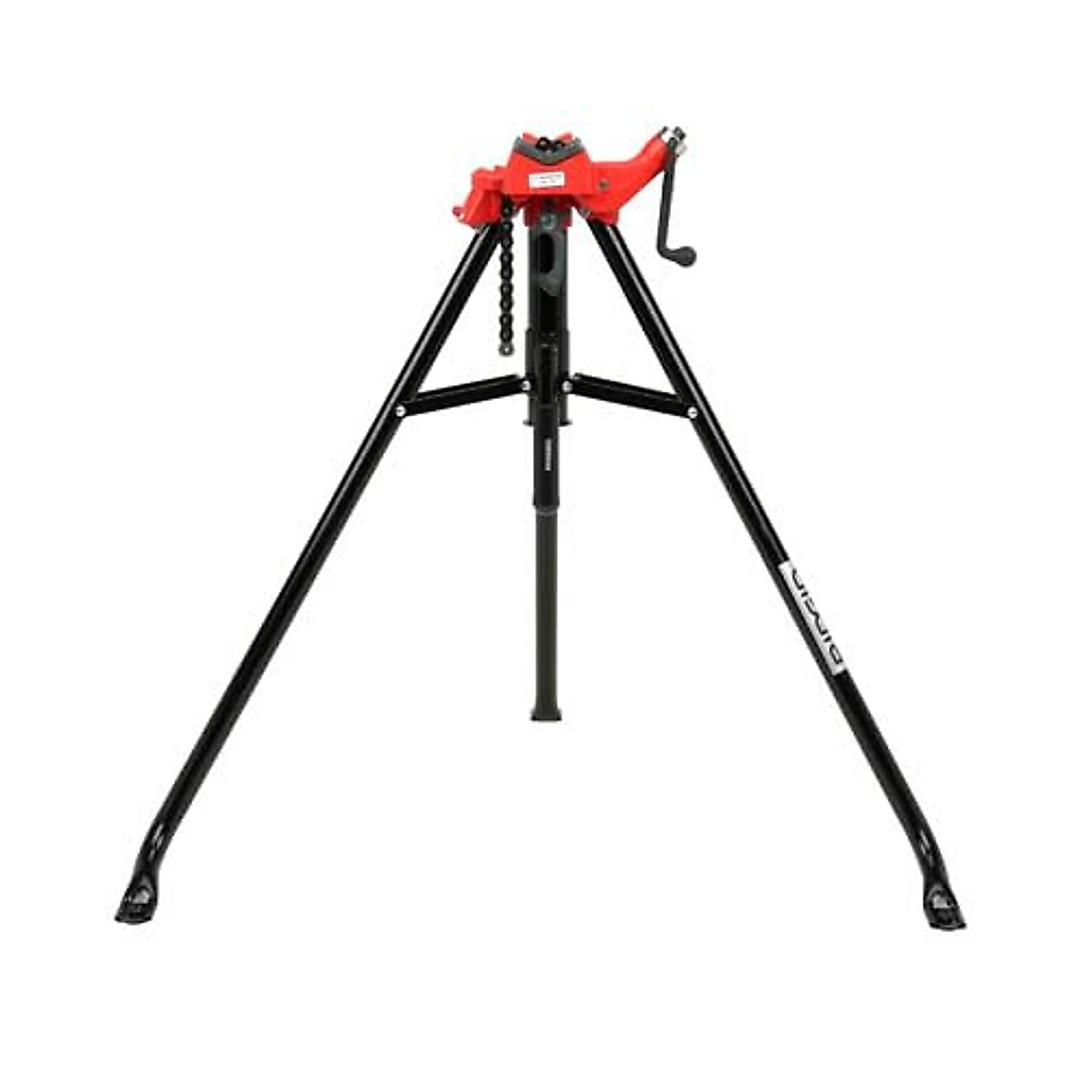 RIDGID 36278 Model 460-12 Portable TriStand Chain Vise with Integrated Folding Legs and Tool Tray, 1/8" to 12" Pipe Capacity