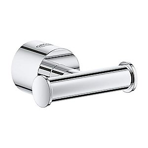 GROHE Atrio Robe Hook Starlight Chrome, 8.0 x 7.0 x 9.0 cm