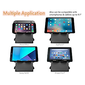 Multi-Angle Stand for Nintendo Switch,Portable & Foldable Playstand for Switch, Tablet Video Game Holder Universal Holder for Smartphones and Tablets iPhone 7 6 Plus ipad Samsung s8 s7(Black)