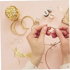 SEWOART Jewelry Making Earring Components 50pcs Stainless Steel Earring with Geometric Beading