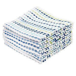 Ritz Pebble Bar Mop Cloth, Cool Blue Green, 6 Piece Set