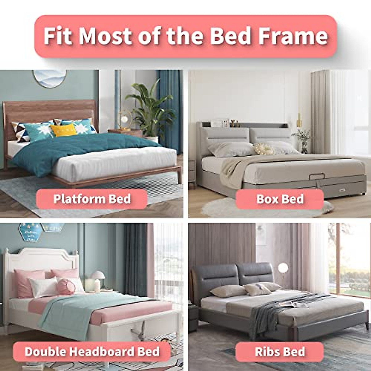 HOMEAL Bed Rail for Toddlers, Extra Tall Toddler Bed Rails, Baby Bed Rail Guard, Infant Safety Bed Guardrail, Bed Safety Rail fits Twin, Queen & King Size Mattress (Grey, 78.7",1 Piece)