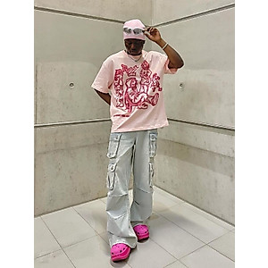 Aelfric Eden Graphic Tees Men Y2k Cartoon Oversized T Shirts Women Streetwear Vintage Tees Unisex Summer Tops