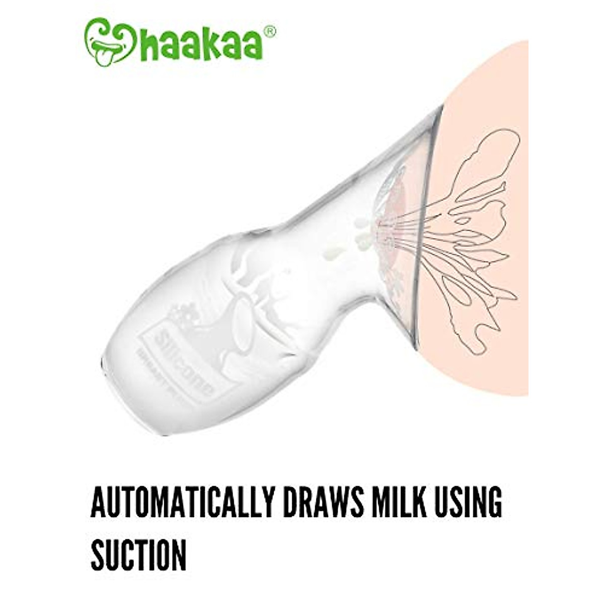 Haakaa Silicone Breastfeeding Manual Breast Pump Milk Pump 100% Food Grade Silicone BPA PVC and Phthalate Free