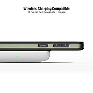 Nvollnoe for Samsung S21 Case with Card Holder 5G 6.2 inch Dual Layer Heavy Duty Protective Galaxy S21 Case Hidden Card Slot Slim Wallet Case for Samsung S21(Green)