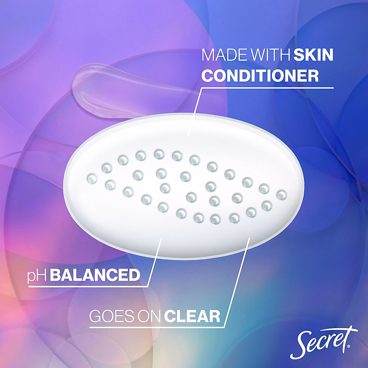 Secret Fresh Antiperspirant Deodorant for Women, 72hr Breathable Sweat & Odor Protection, Instant Freshness & Gentle, PH Balancing Minerals, Clear Gel, Cool Waterlily Scent, 2.6 oz (Pack of 3)