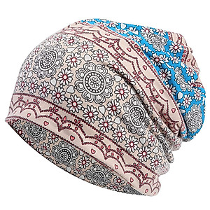Kayier Women's Baggy Casual Chemo Beanie Hats Headwear Caps