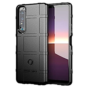 Ysnzaq Military Grade Durable Rugged Phone Case for Sony Xperia 1 III 6.5", Ultra Slim Soft TPU Shockproof Camera Protective Phone Cover for Sony Xperia 1 III HD Black