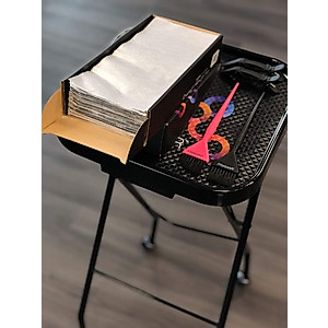 Framar 5x12 Star Struck Silver Embossed Pre Cut Aluminum Foil Sheets, Hair Foils For Highlighting - 500 Foil Sheets