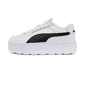 PUMA Womens Karmen Rebelle Sneaker, Womens White Womens Black, 8.5