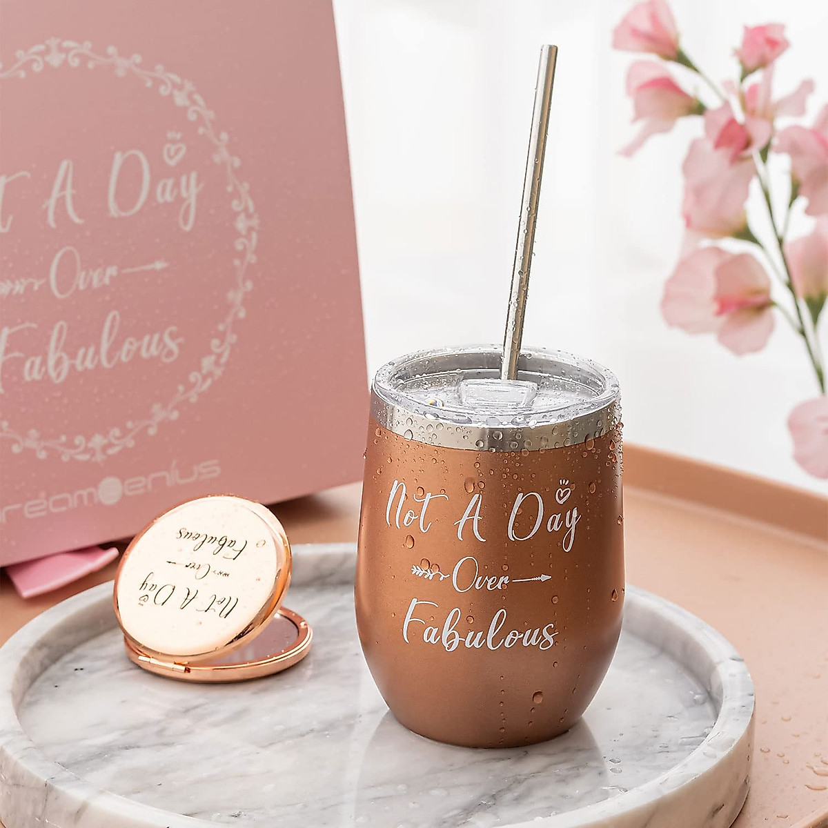 Gifts for Mom, Birthday Gifts for Women Best Friend Sister, Relaxing Spa Wine Tumbler Gifts Baskets for Christmas Day Valentine's Day