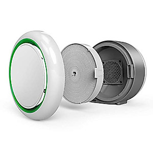 AVARI™ 525 Green Desktop Personal Air Purifier for Filtering Personal Breathing Zone. Ultra Quiet Electro-Static Filters to 0.1 Micron