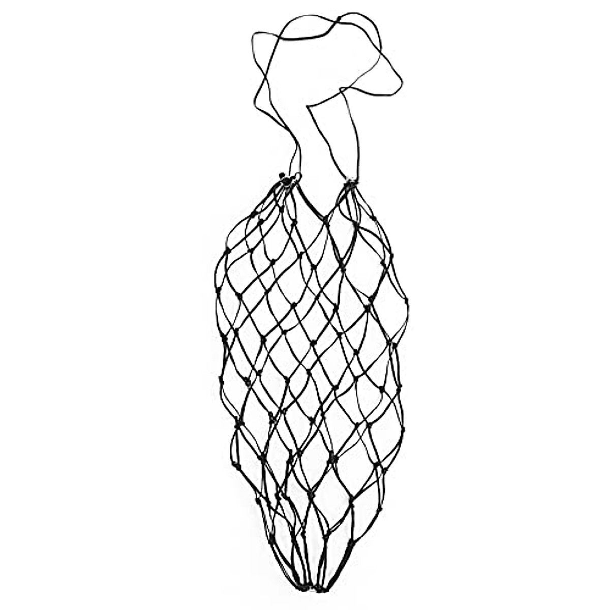 QWORK Slow Feeding Horse Hay Nets, 4" Hole Hay Feeders, 40" Slow Feeding Hay Nets, Hay Nets, Equestrian Feeding Supplies