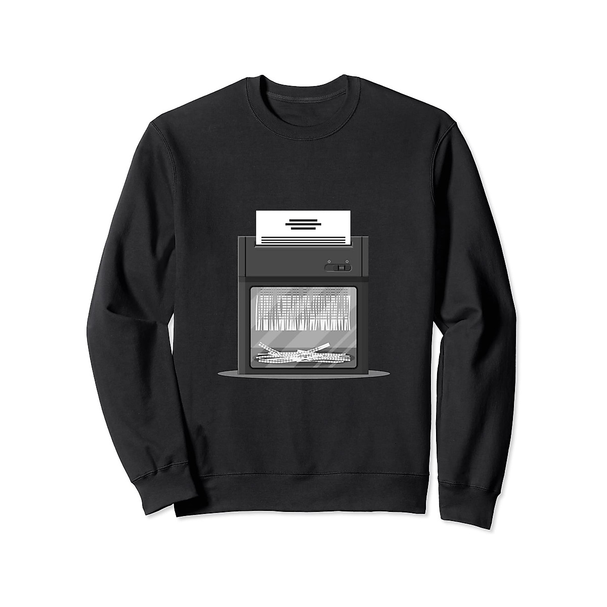 Paper Shredder Office Supply Graphic Art Sweatshirt
