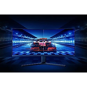 Xiaomi Mi Curved Gaming Monitor 34 Inch with AMD FreeSyncPremium, WQHD 3.440 x 1.440, 21:9, 144Hz, 4ms, 300lm, 121% sRGB, 2 HDMI, 2 Display Port, Audio Out, TUV Certified Blue Light Reduction