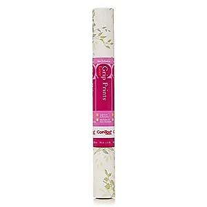 Con-Tact Brand Grip Prints Durable Adhesive Non-Slip Shelf and Drawer Liner, 18" x 4', Aspen Aloe