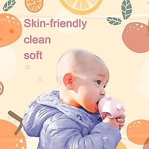 Baby Teething Toys,Baby Teether,Vcnoeo Anti-Drop Wrist Teether, Chewing Toys Suitable for Babies Over 3 Months Old,for Soothing Teething Pain (Caramel)