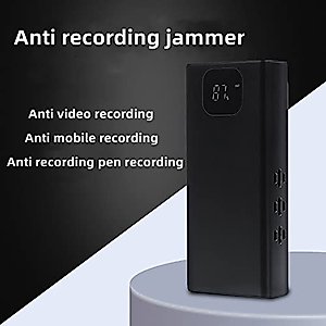 Audio Recording Blocker, Prevent Voice Recording, Powerful Microphone Suppressor Device for Home Office Travel, with Remote Control, 6000mAh Battery(L1)