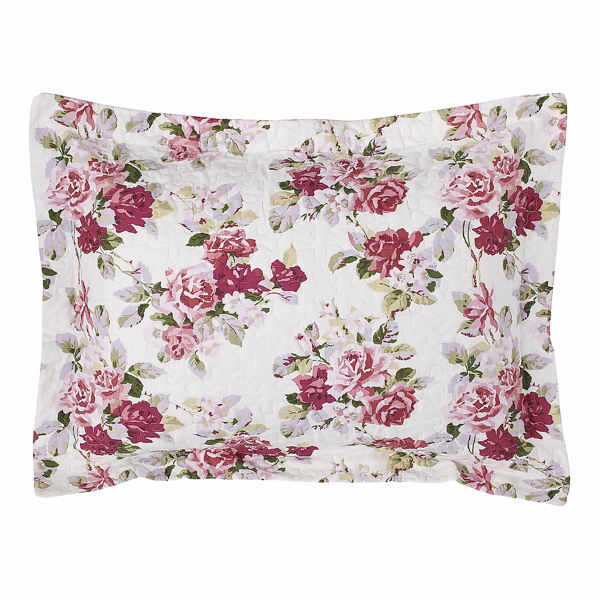 Laura Ashley - King Quilt Set, Reversible Cotton Bedding with Matching Shams, Lightweight Home Decor for All Seasons (Lidia Pink, King)