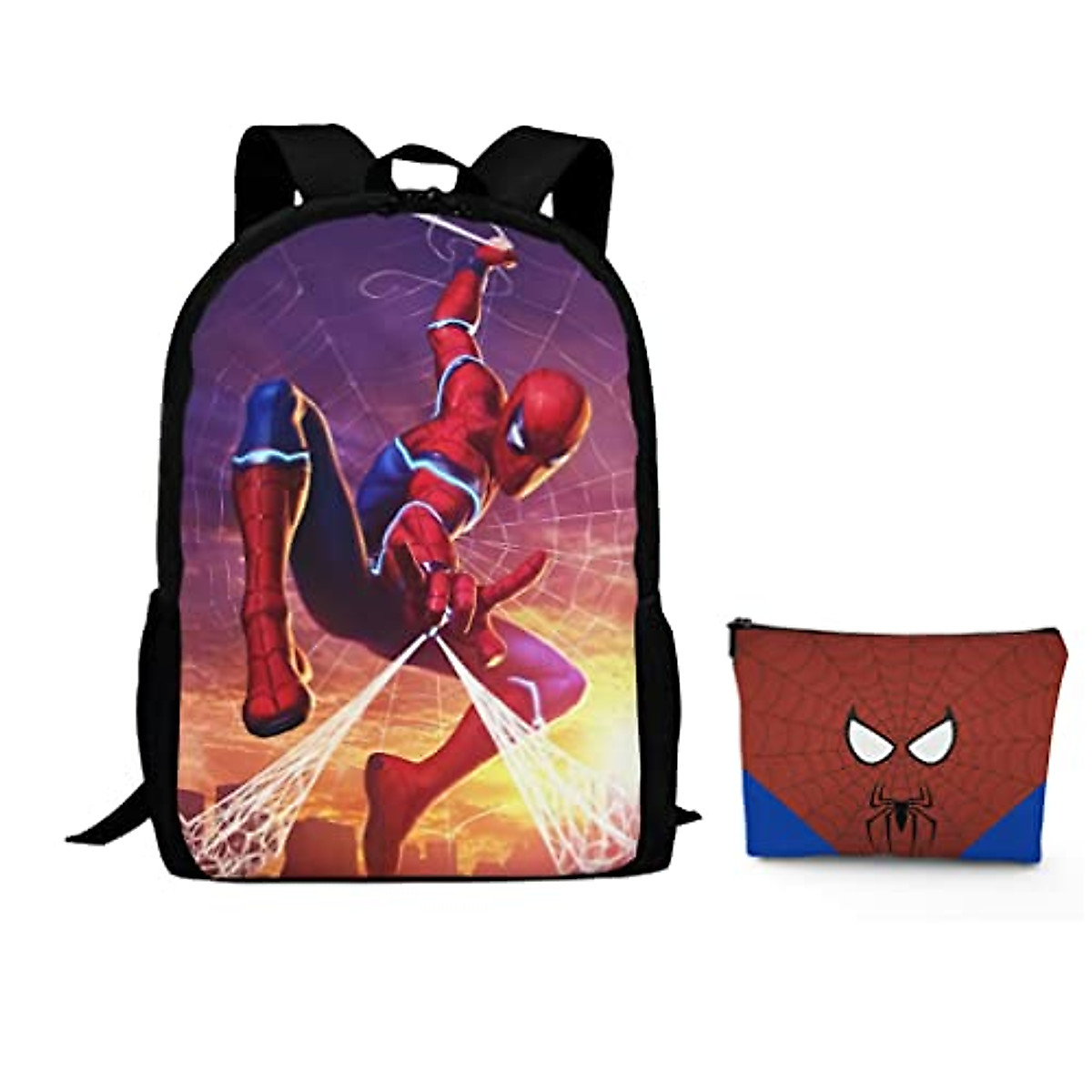 Youth 17inch Backpack Cartoon Large Capacity Casual Daypack Travel Bag Laptop Backpack Bookbag For Teens with Storage Bag