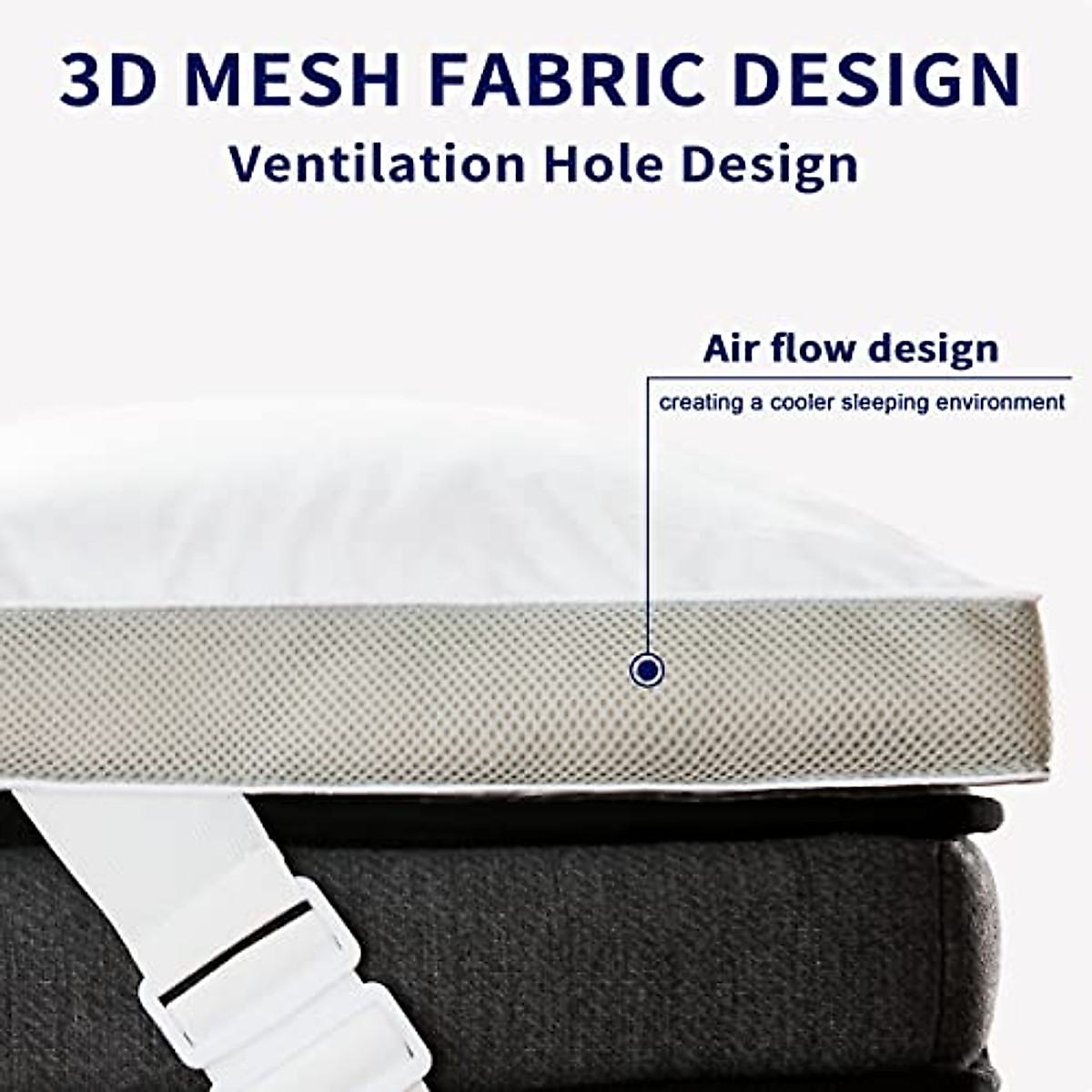 subrtex Feather Mattress Topper Queen, Bed Mattress Topper, Breathable Mattress Pad Overfilled with Soft White Goose Down (60"x80")