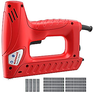 Goplus Electric Brad Nailer, Multi-Tacker Staple Nail Gun for Upholstery and Home Improvement, Includes 800pcs Staples and 200pcs Nails