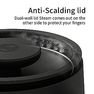 TIMEMORE Electric Gooseneck Kettle, Pour Over Coffee Kettle, Electric Kettle with Temperature Control for Coffee & Tea, 0.8L, Stainless Steel, Matte Black Fish Smart Kettle, 1350w