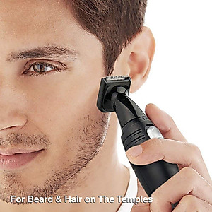 Nose Hair Trimmer - Waterproof Stainless Steel Nose Trimmer Beard and Eyebrow Clipper