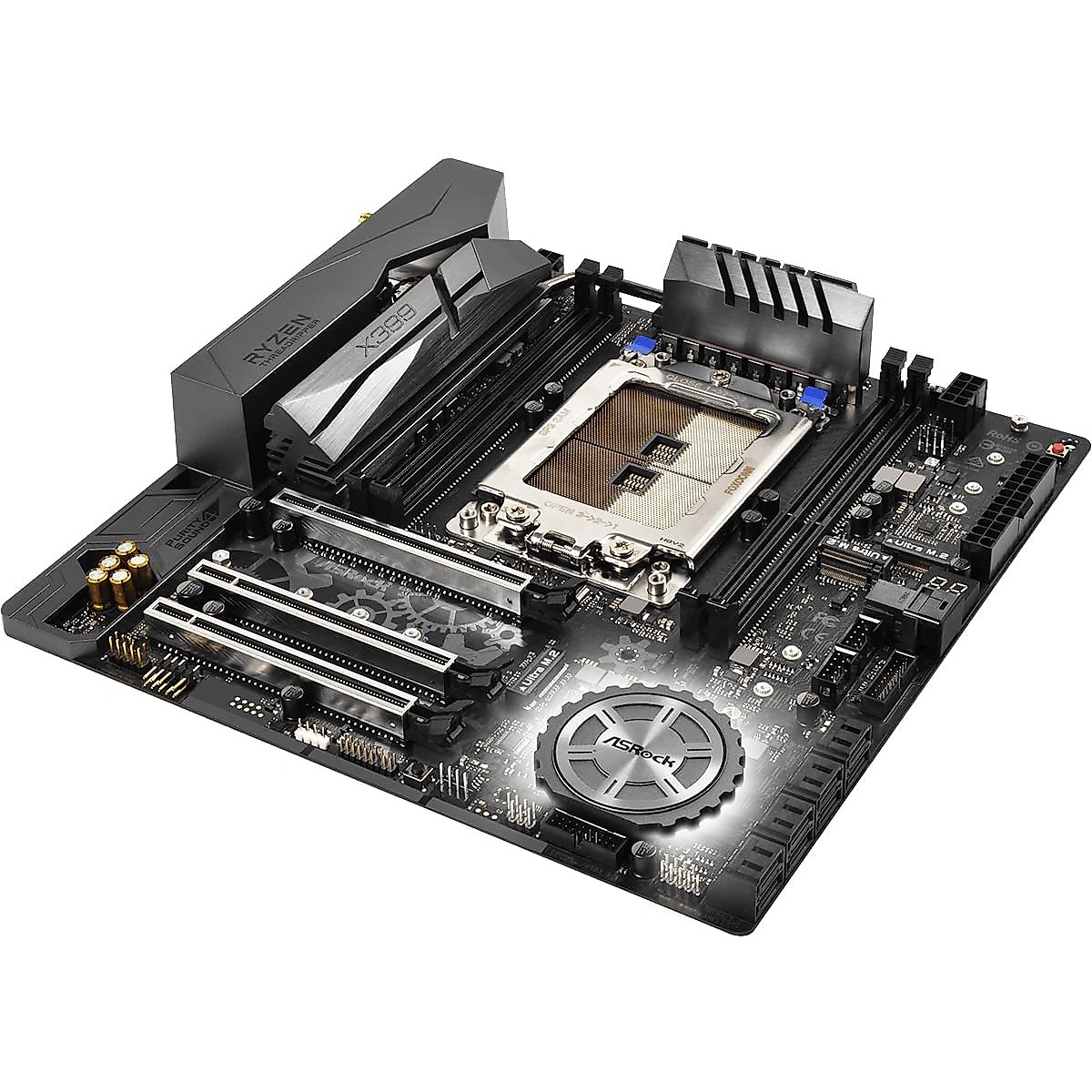 ASRock Socket TR4/ AMD X399/ DDR4 Wi-Fi/A&2GbE/ MicroATX Motherboard (X399M TAICHI)