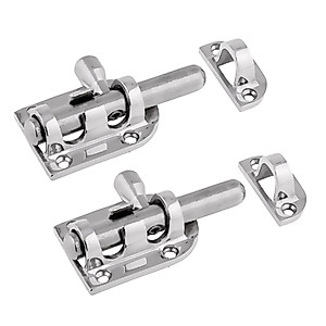 Dovewill Pack of 2 Boat/Marine Barrel Slide Bolt Door Cabin Latch Heavy Duty 316 Stainless Steel