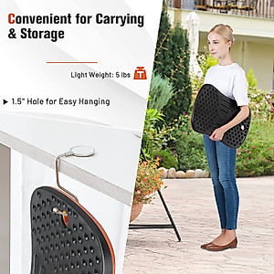 Goplus Standing Desk Wooden Balance Board, 360° Rotation Anti Fatigue Mat Wobble Board with 138 Massage Points & Anti-slip Base, Ergonomic Comfort Floor Mat Stability Rocker for Core Strength Workout