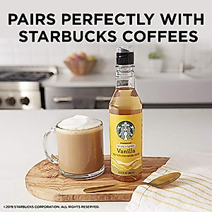 Starbucks Naturally Flavored Coffee Syrup, Vanilla, 12.17 Fl Oz (Pack of 4)